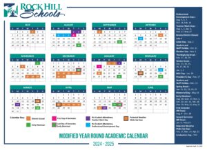 Rock Hill Schools District Calendar 2024-2025 [RHS School]
