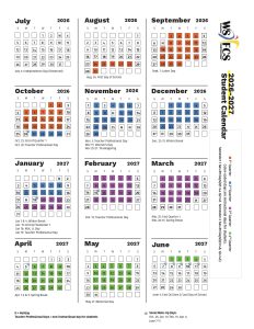 Forsyth County Schools Calendar 2026-2027 [Academic Year]