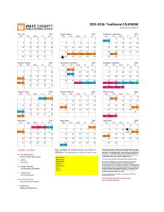 Wake County Schools Calendar 2025-2026 [Public Schools]